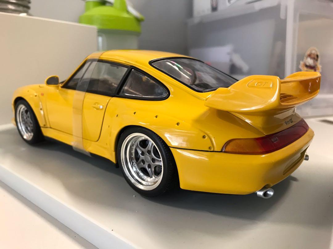 絕版罕有UT Models 1/18 Porsche 911 GT2 1997 yellow ！Autoart, 興趣及遊戲, 玩具 & 遊戲 ...