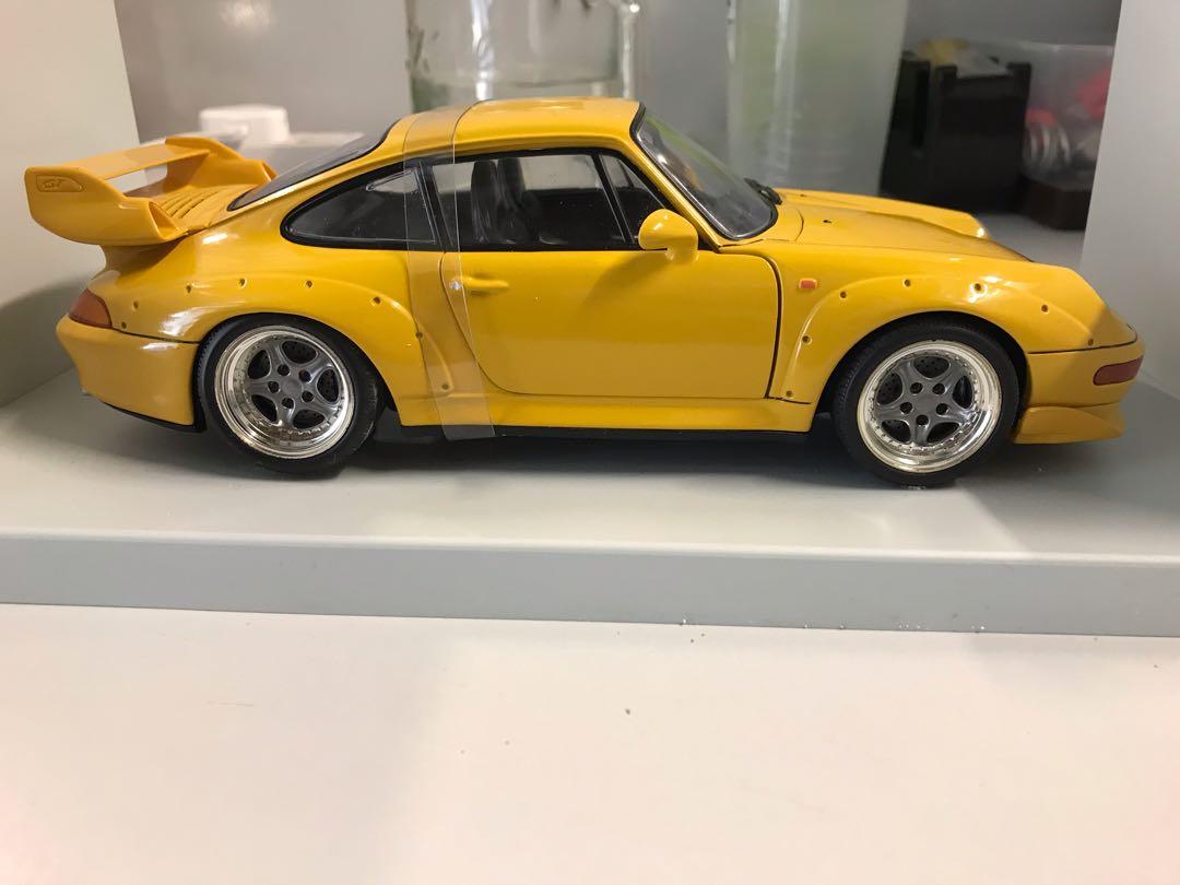 絕版罕有UT Models 1/18 Porsche 911 GT2 1997 yellow ！Autoart, 興趣及遊戲, 玩具 & 遊戲 ...