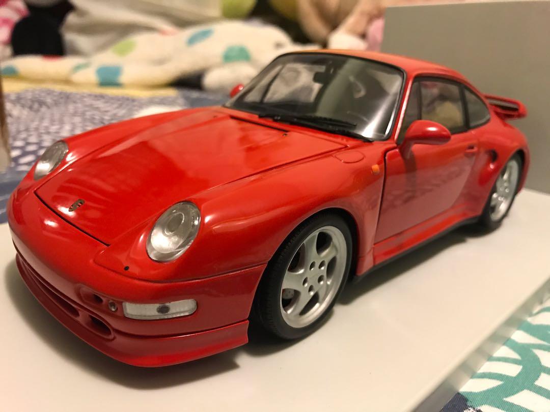 絕版罕有UT Models 1/18 Porsche 993 Turbo S red ！Autoart, 玩具 & 遊戲類, 玩具 ...