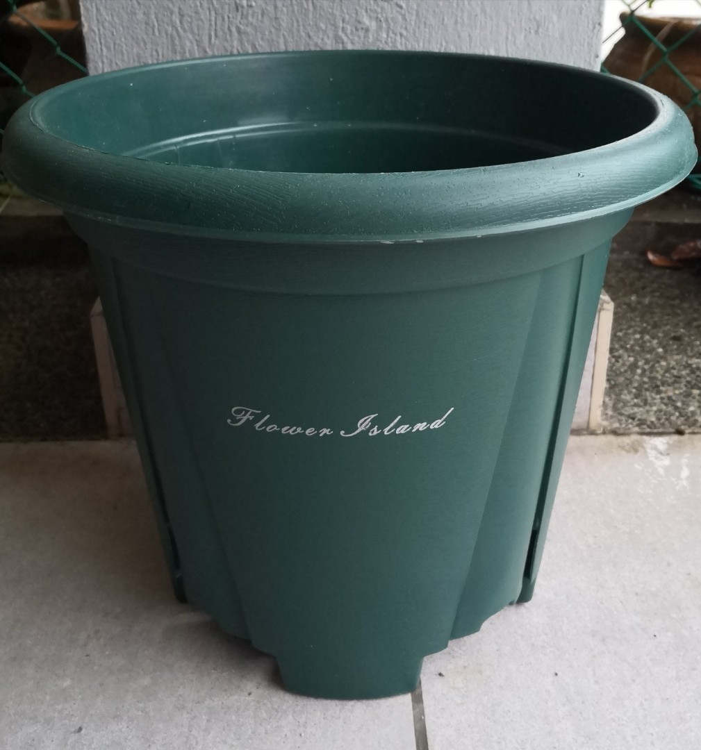32cm Big Gardening flower pot pasu quality plastic plant pokok bunga ...