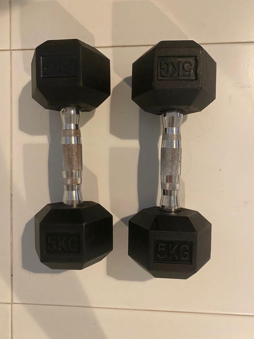 5kg weights, Sports Equipment, Exercise & Fitness, Cardio & Fitness ...