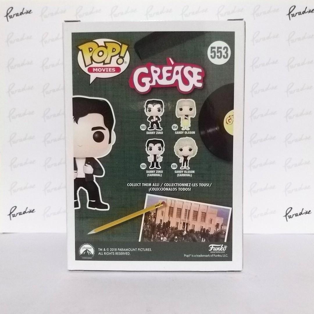經典電影油脂 Danny Zuko 男主角 Funko Pop Movie Grease 553, 書籍、休閒與玩具, 玩具、公仔、桌遊在旋轉拍賣