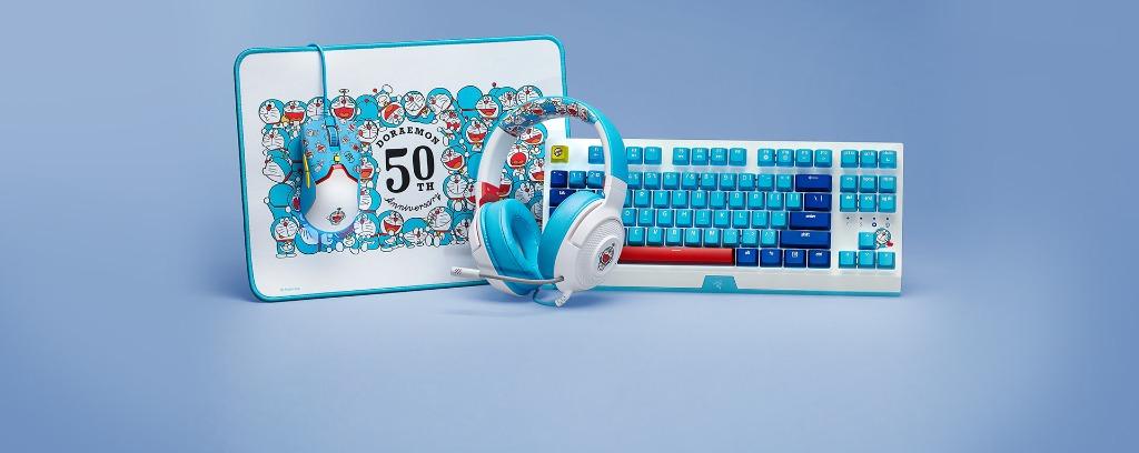 (限量) Razer x 多啦A夢 Doraemon 50 週年限定款 Viper Mini 滑鼠 + Goliathus 滑鼠墊套裝 經典款 ...