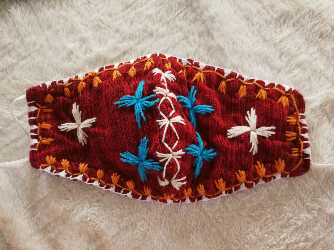 Abra Textile Face Mask with Itneg Embroidery, Women's Fashion, Watches ...