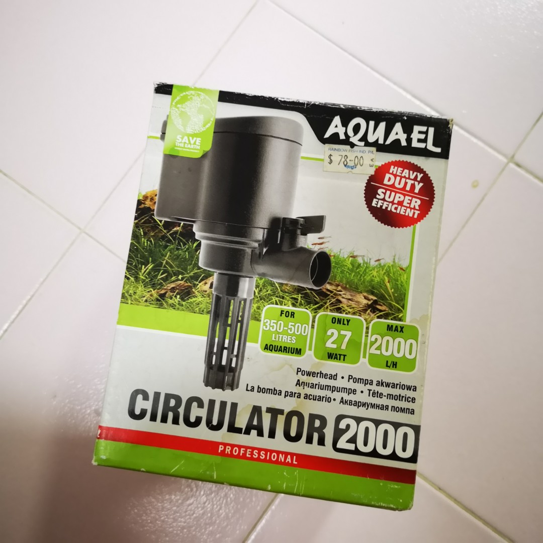 Aquael Circulator 2000 Aquarium Pump Powerhead, Pet Supplies, Homes ...