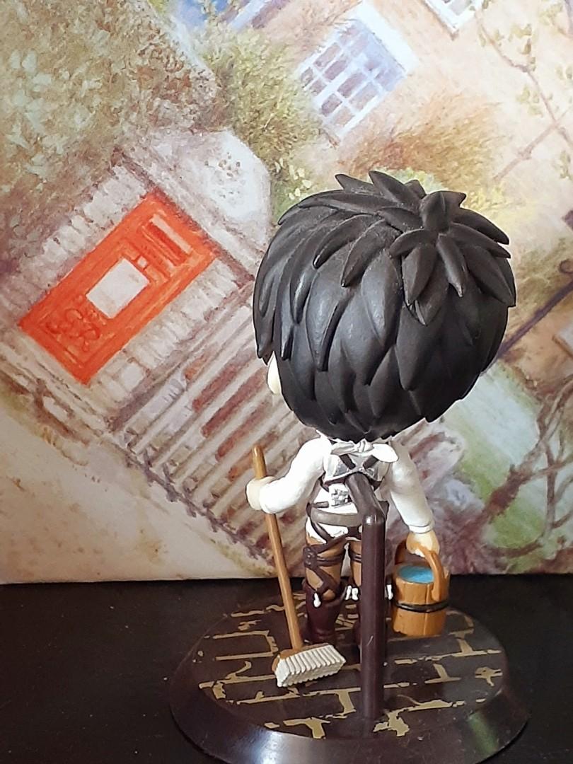 Authentic Eren Jaeger Attack On Titan Chibi Cleaning Figure AOT ...