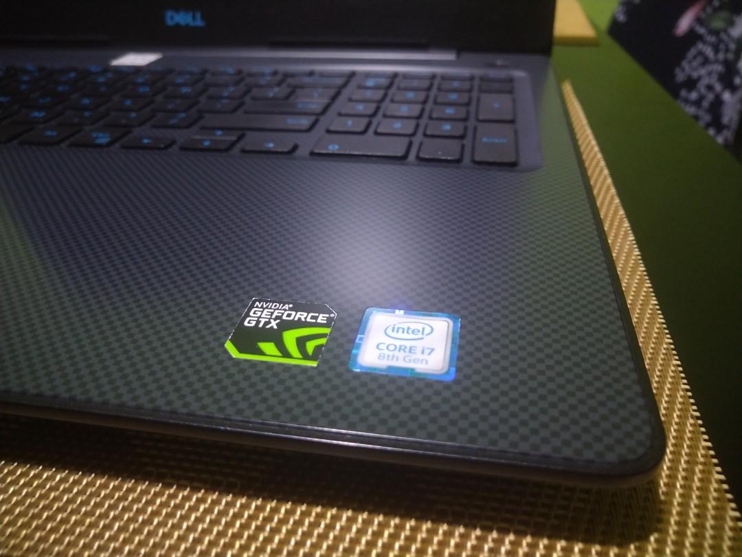 Dell Core i7 8750h Hexacore 16gb ram 128gb ssd 1tb hdd Nvidia GTX 1050 ...