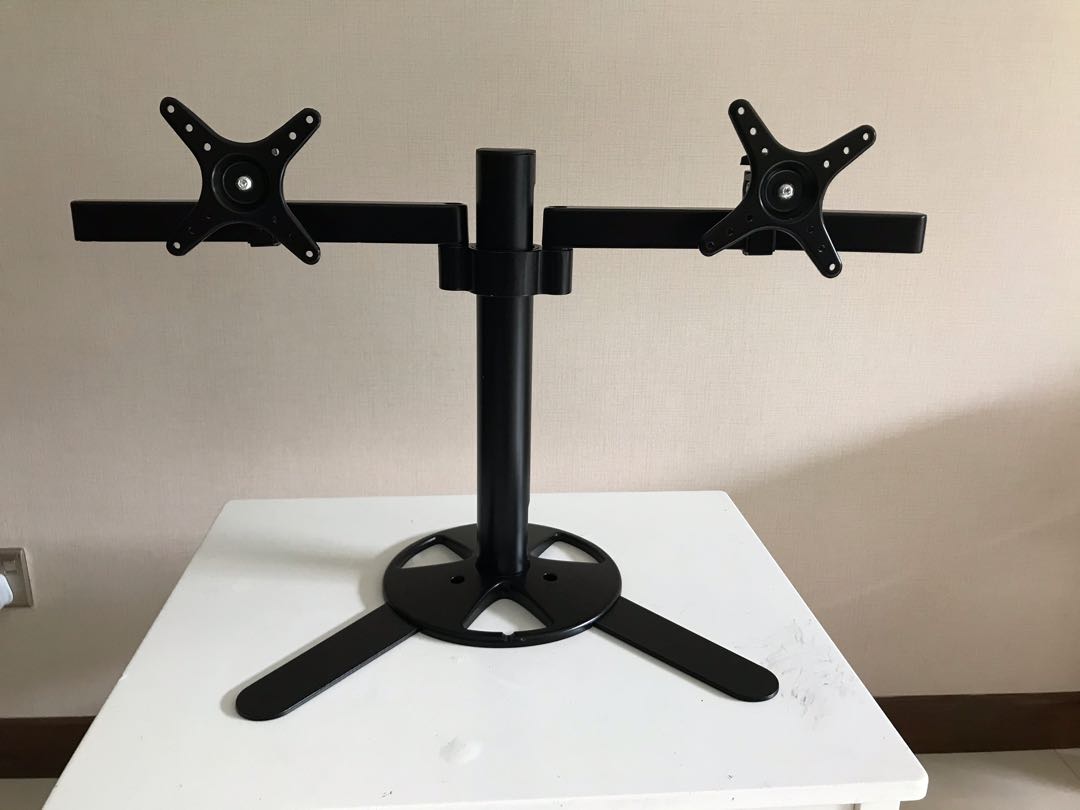 Dual Monitor Screen Stand (self standing), Computers & Tech, Parts ...