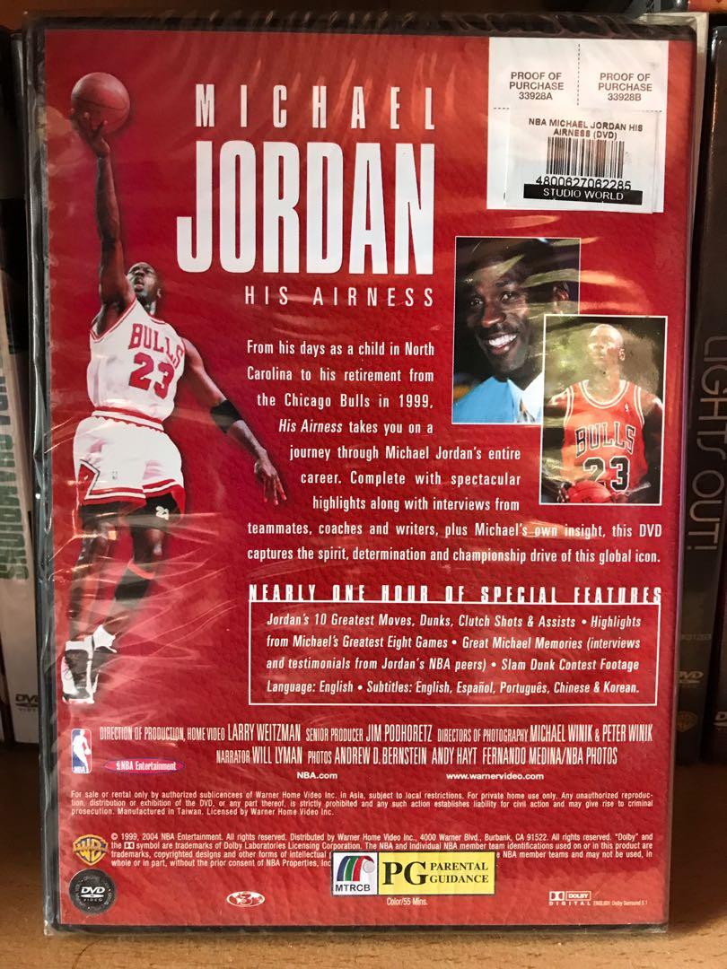 Nba Dvd Michael Jordan his airness, Hobbies & Toys, Music & Media ...