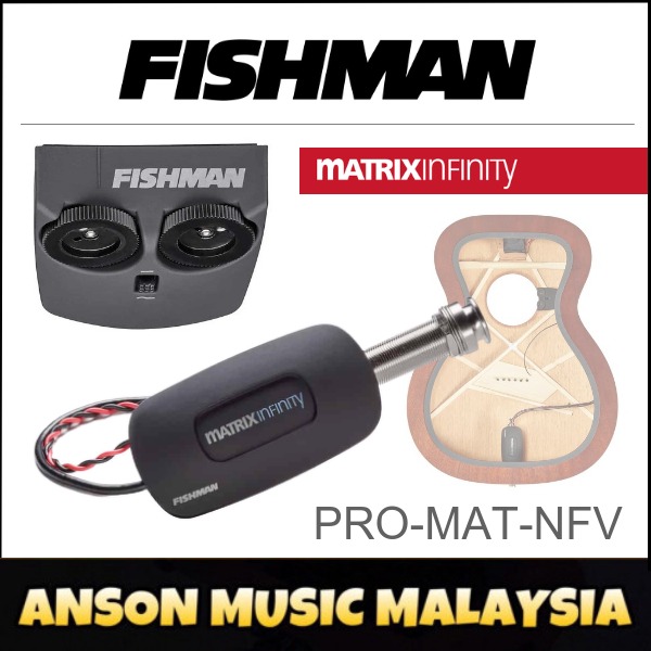 Fishman Matrix Infinity VT Pickup & Preamp System, Wide Format (PRO-MAT ...
