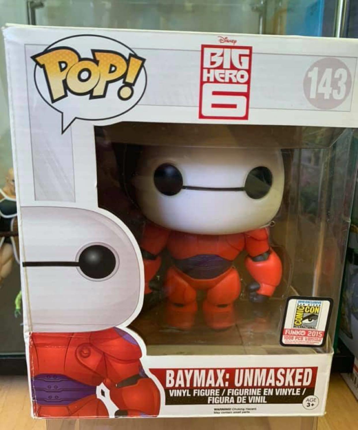 Funko Pop Baymax Unmasked - SDCC, Hobbies & Toys, Toys & Games on Carousell