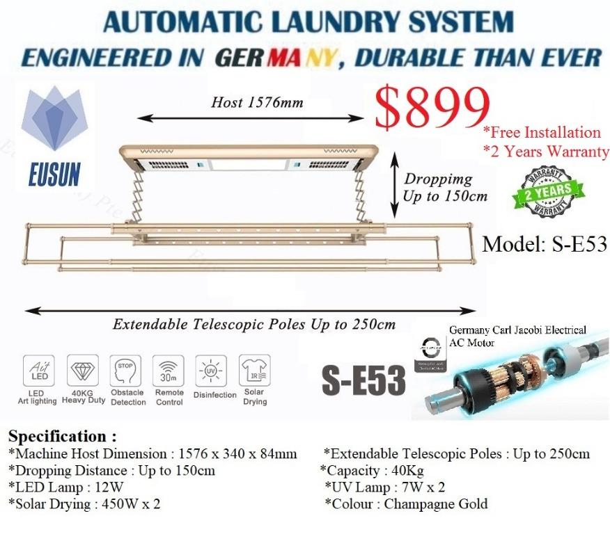 Eusun Auto Laundry Rack System/Eusun Cloth Hanger/Germany Quality ...