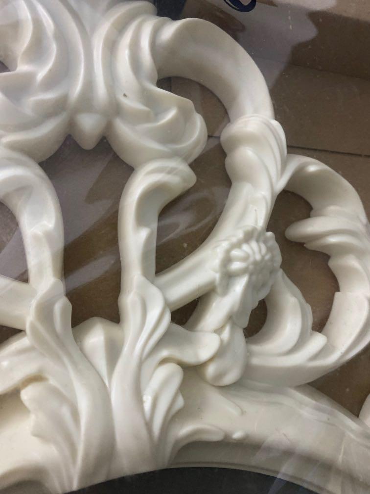 Ikea ung drill vintage white frame 復古白色畫框, 傢俬＆家居, 廚具和餐具, 餐桌布和紡織布品 ...