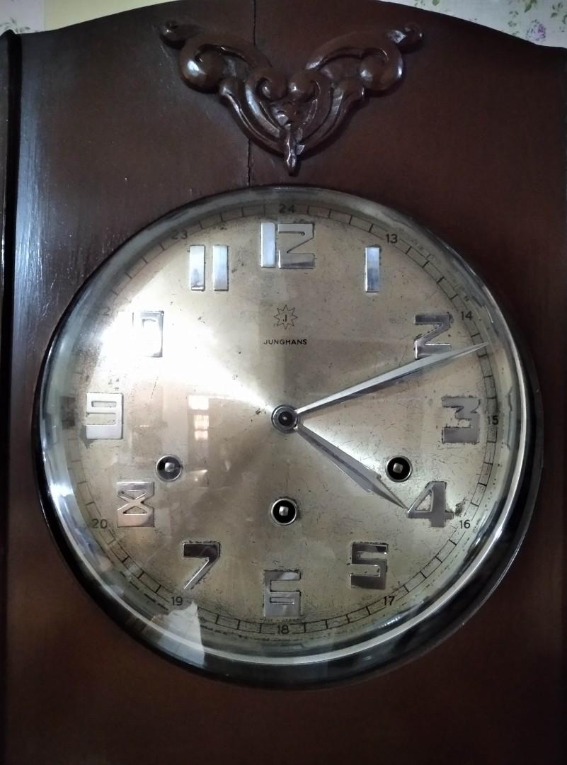 Jam Dinding Antik / Junghans W64, Antik, Jam & Perhiasan di Carousell