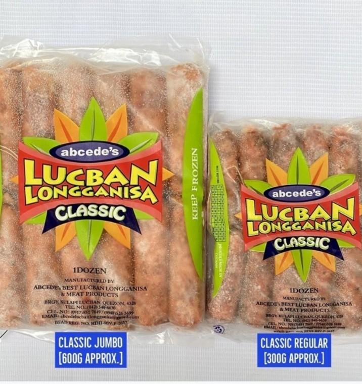 LUCBAN LONGGANISA, Food & Drinks, Local Eats on Carousell