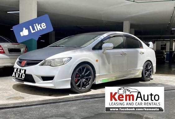 Modded Honda Civic 1.6M FD4 manual Type R bodykit Drift Racing Exhaust ...