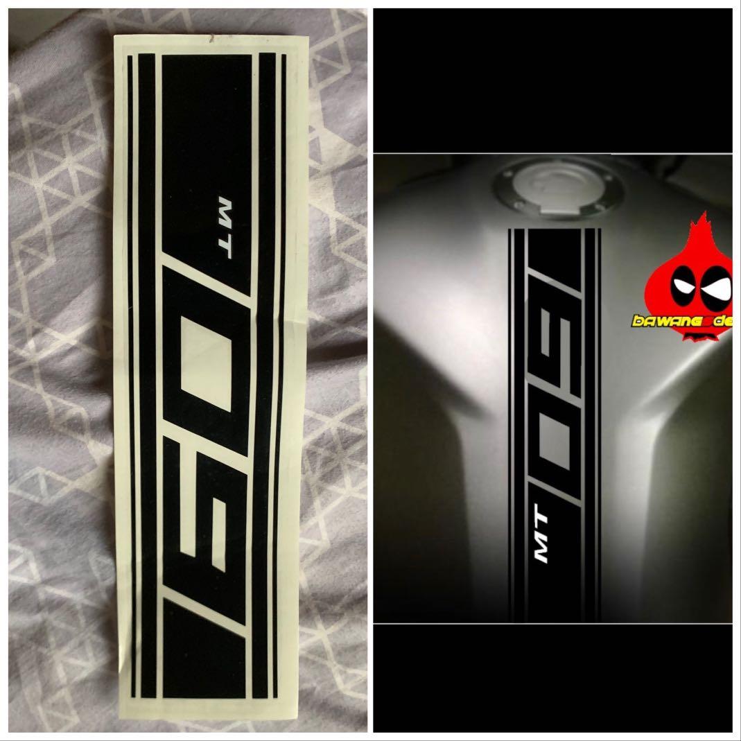 MT09 tank sticker, Motorcycles, Motorcycle Accessories on Carousell