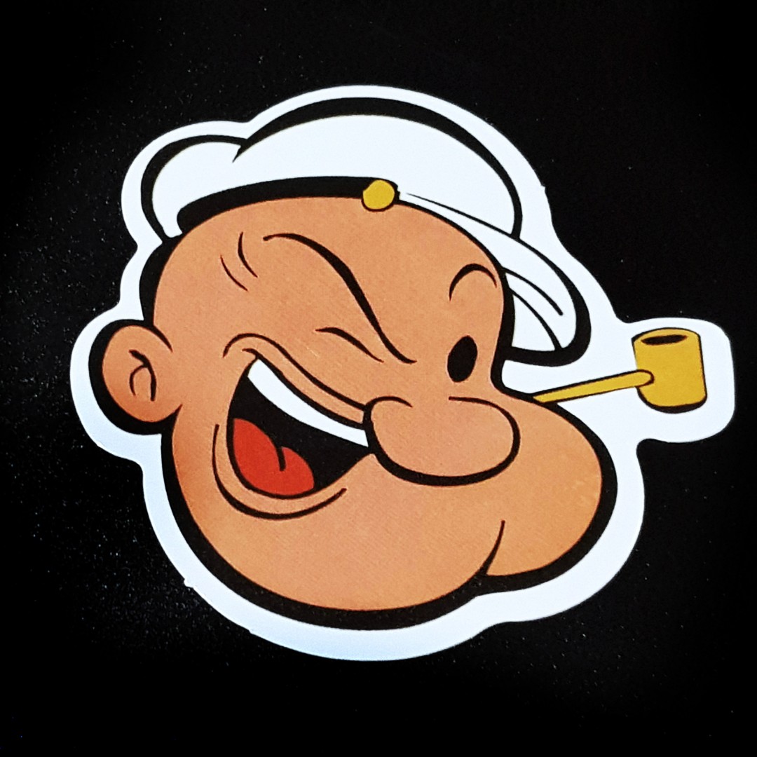 Popeye the Sailor Stickers, Hobbies & Toys, Art & Prints on Carousell