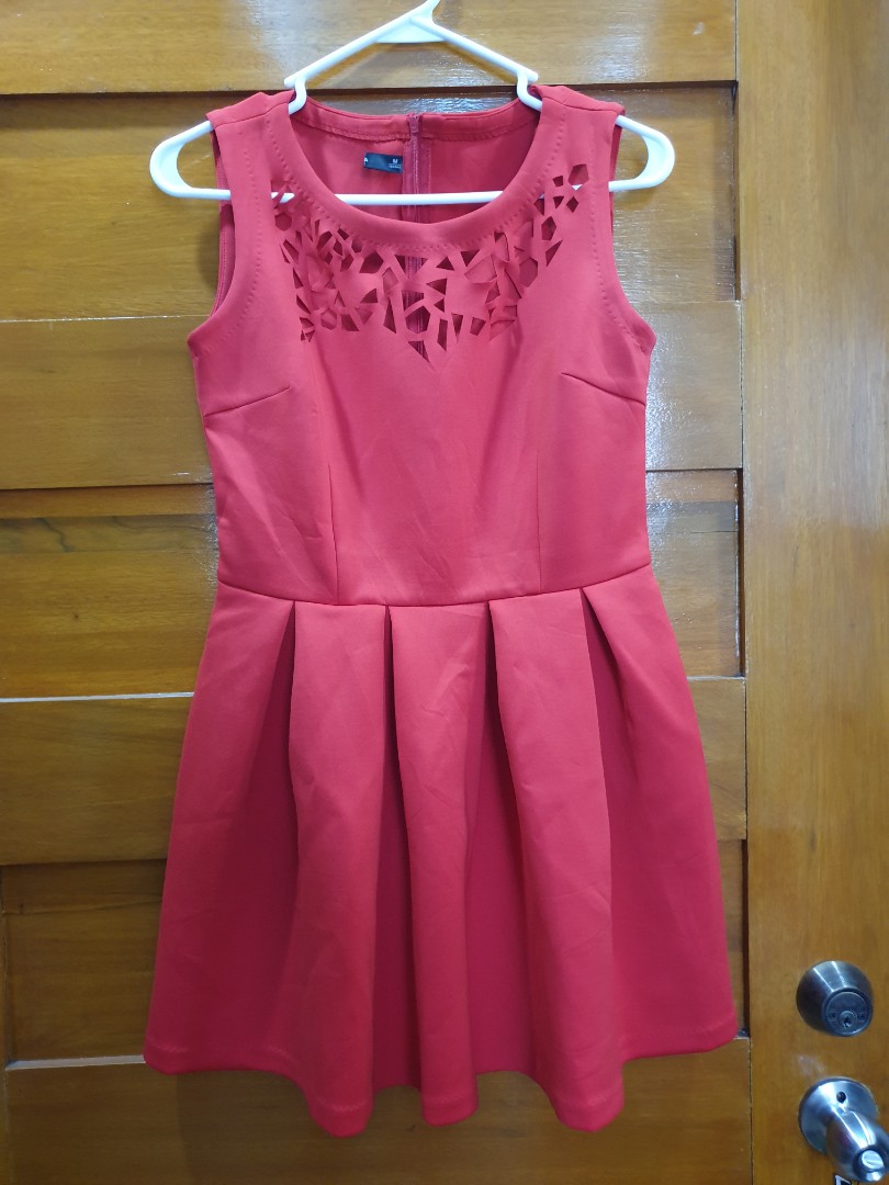 Red semi formal dress, Women's Fashion, Dresses & Sets, Dresses on ...