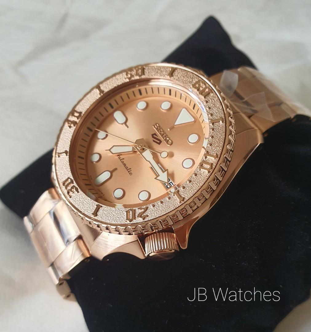 Seiko 5 Sport ROSE GOLD Stainless Steel SRPE72K1, Mobile Phones ...