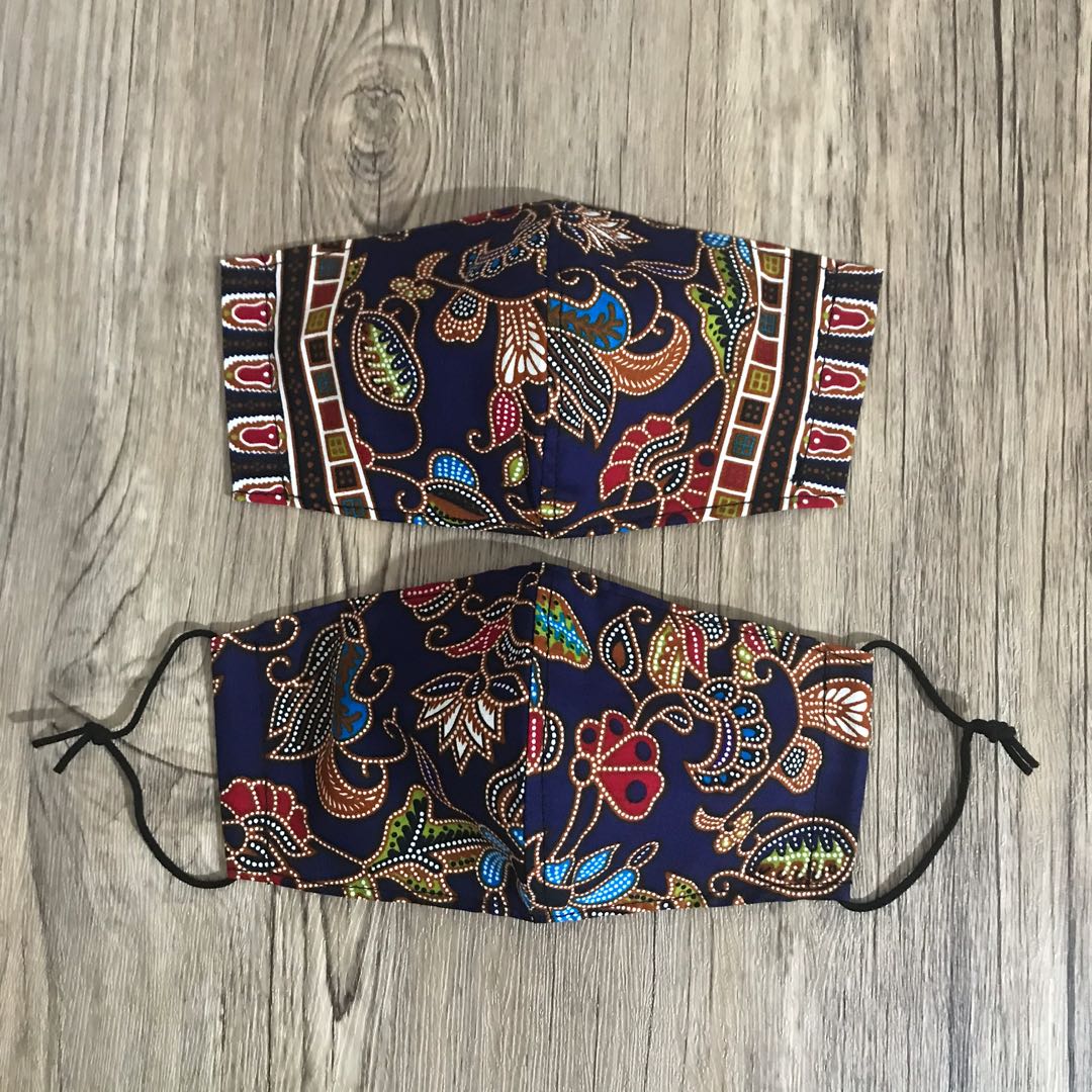 Singapore batik |reusable mask| filter and nose wire pockets, Health ...
