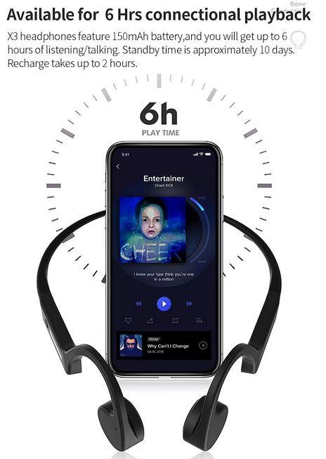 Sounder X3 bluetooth bone conduction headphone, Sports Equipment ...