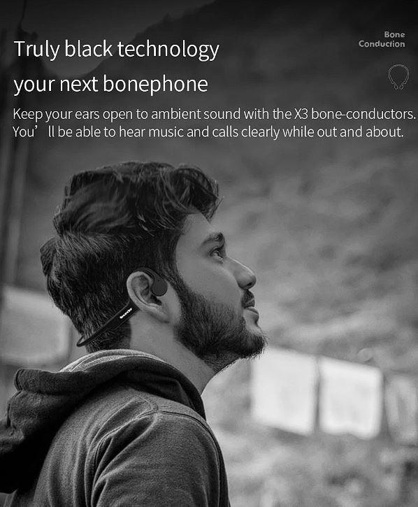 Sounder X3 bluetooth bone conduction headphone, Sports Equipment ...