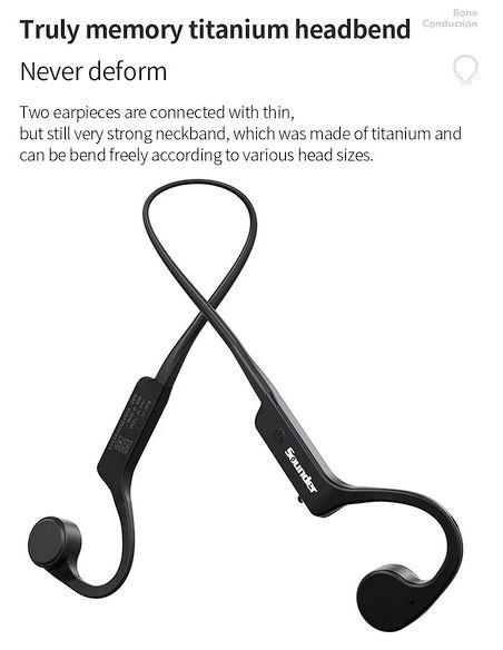 Sounder X3 bluetooth bone conduction headphone, Sports Equipment ...