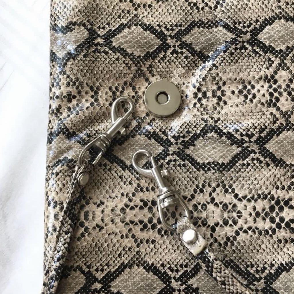 Sportsgirl Faux Snake skin clutch and sling, Women's Fashion, Bags ...