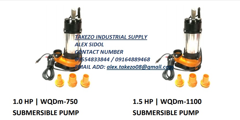 STAINLESS BODY SUBMERSIBLE PUMP 1.5 HP | WQDm-1100, Commercial ...