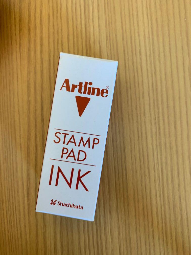 Stamp pad ink refill: red, Hobbies & Toys, Stationery & Craft, Other ...