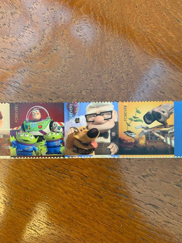 USA Forever Pixar Stamps: Cars, Ratatouille, Toy Story, Up and Wall E ...