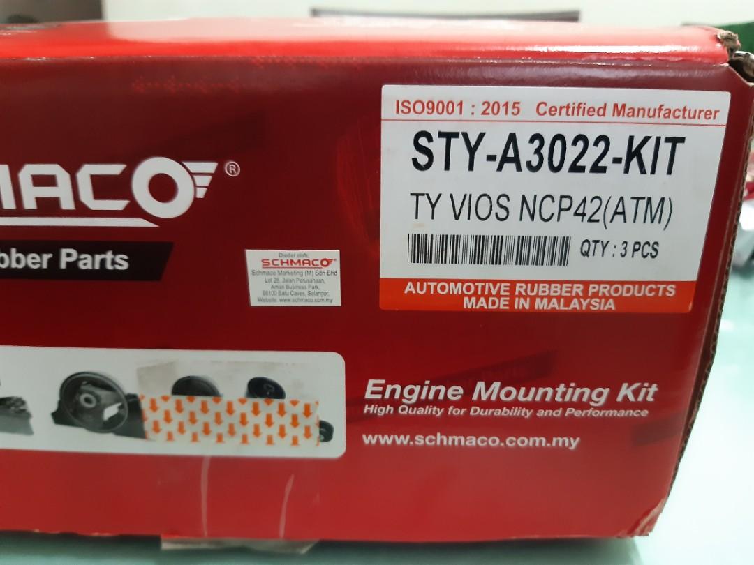 Schmaco Engine Mounting Kit Original New for Vios NCP42 1st generation ...
