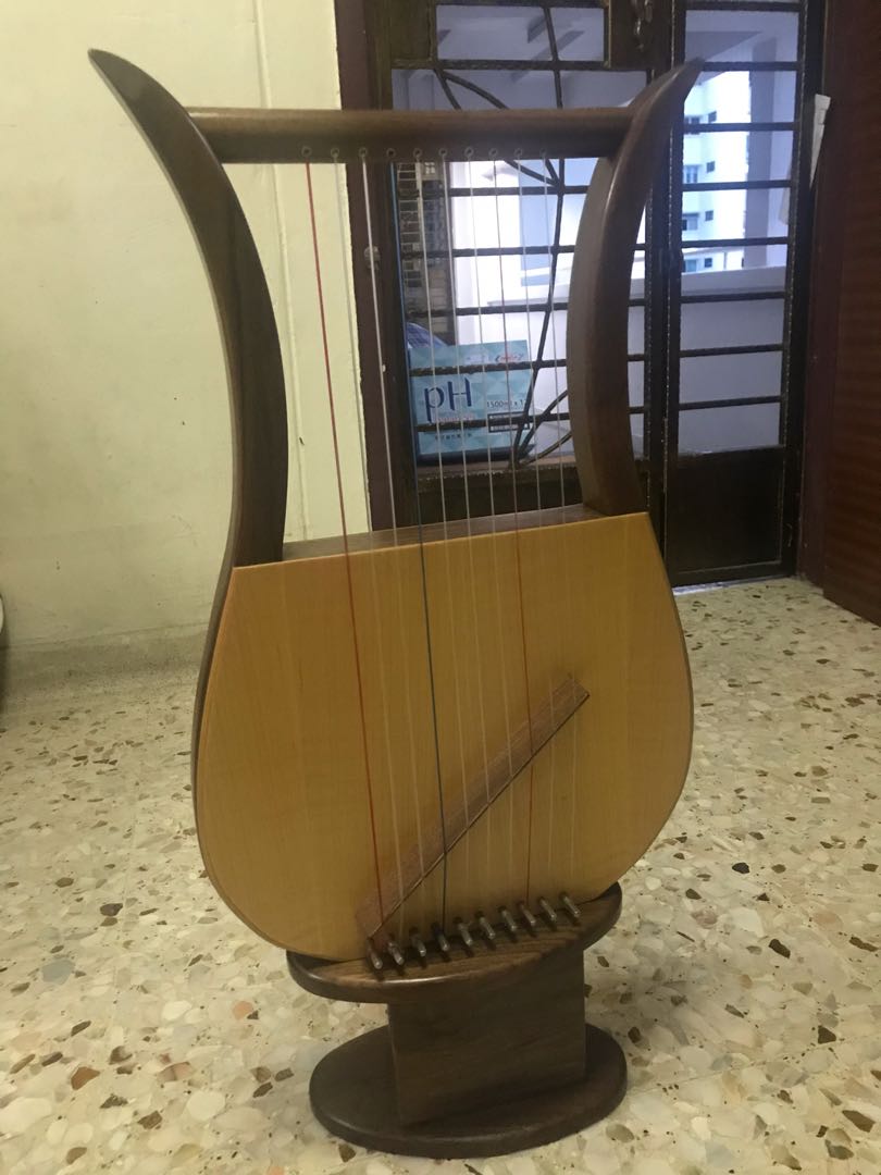 10-string Davidic Harp, Hobbies & Toys, Music & Media, Musical ...