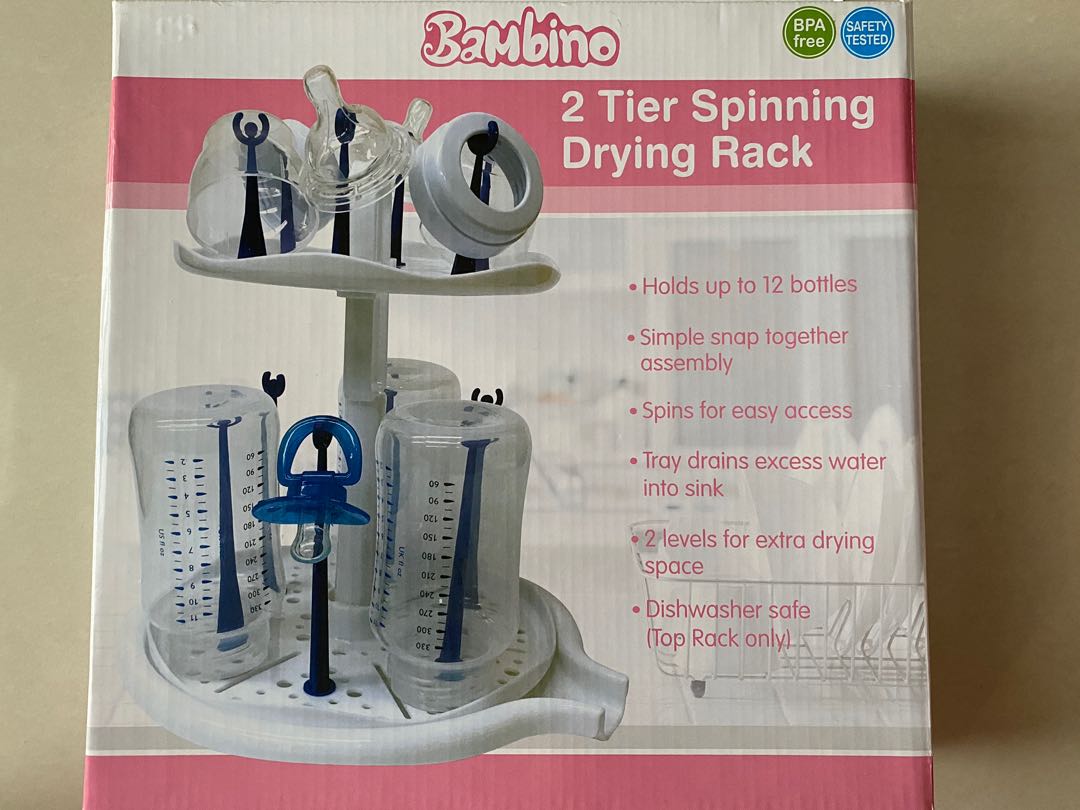 Bambino 2 Tier Spinning Drying Rack, Babies & Kids, Nursing & Feeding ...