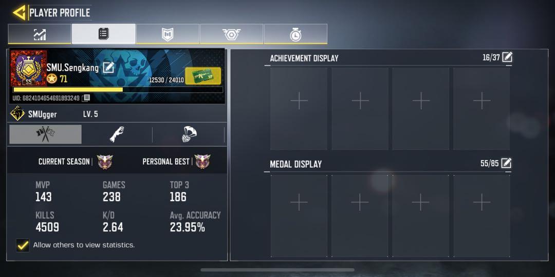 Call of Duty Mobile CODM S5 Legendary Account (Season 5), Toys & Games ...