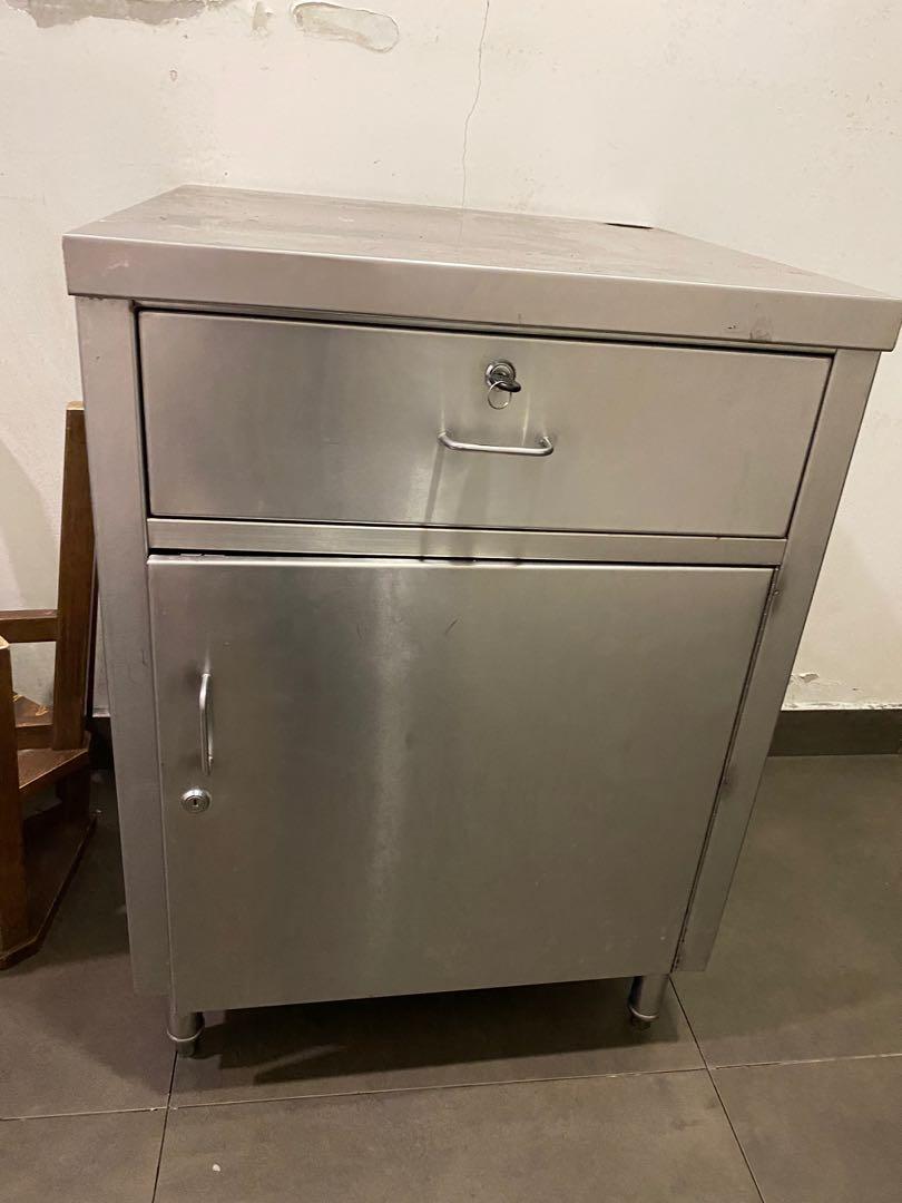 Cashier Cabinet Stainless steel, Furniture & Home Living, Furniture ...