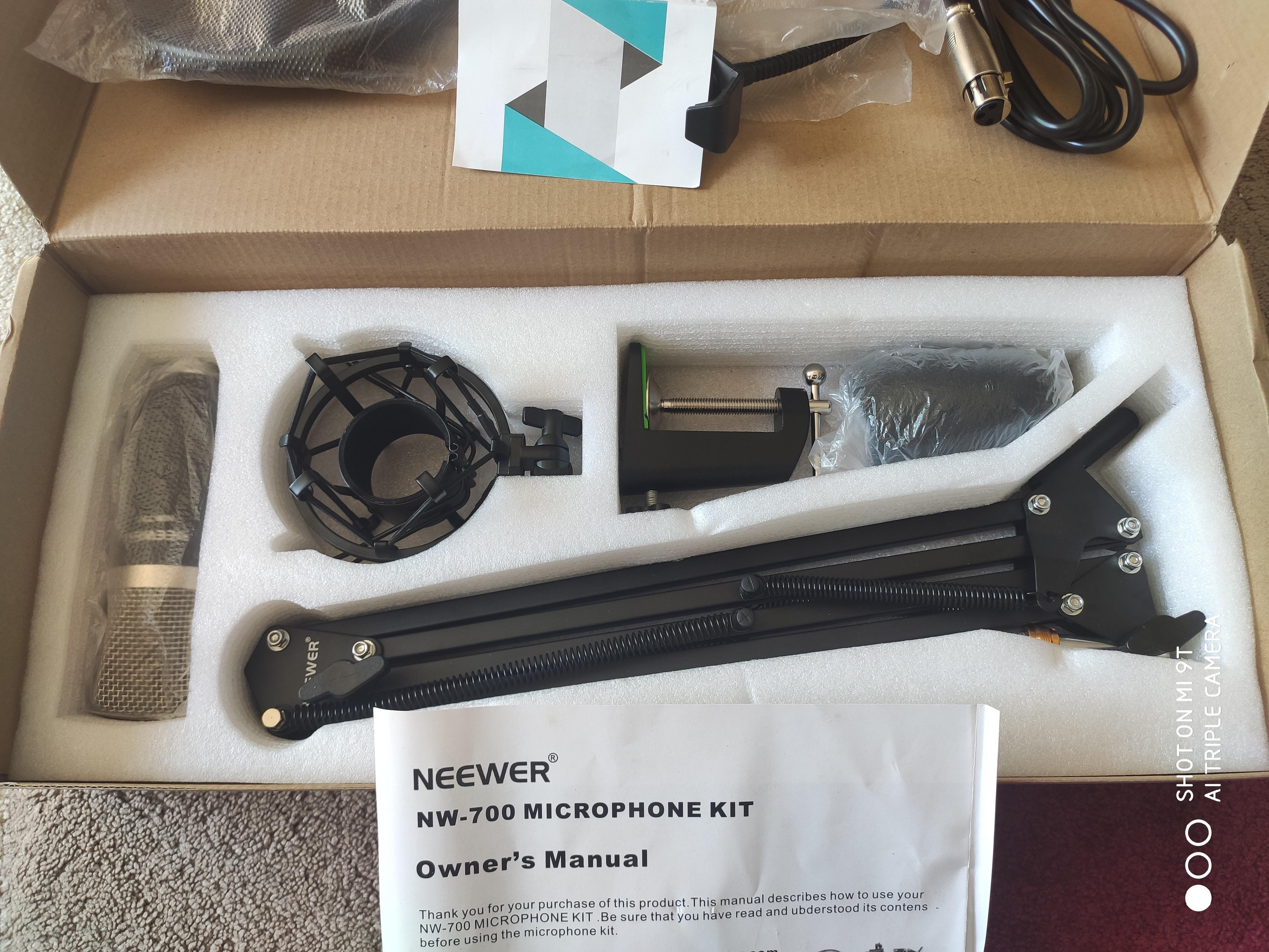 Condenser Mic Neewer NW 700 full set, Music & Media, Music Accessories ...