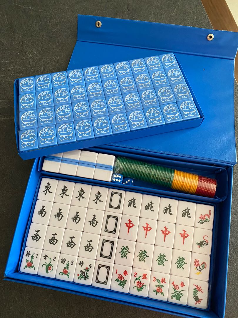 Doraemon mahjong - Half set, Hobbies & Toys, Toys & Games on Carousell