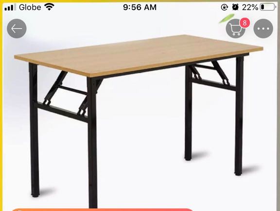Foldable table 80x40, Furniture & Home Living, Furniture, Tables & Sets ...