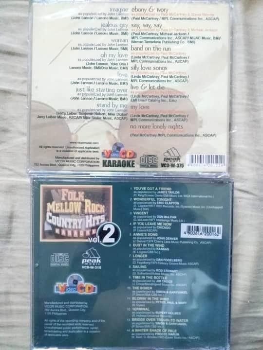 For Sale Vicor OPM/Foreign Karaoke VCD, Hobbies & Toys, Music & Media ...