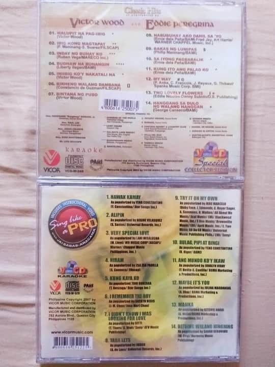 For Sale Vicor OPM/Foreign Karaoke VCD, Hobbies & Toys, Music & Media ...