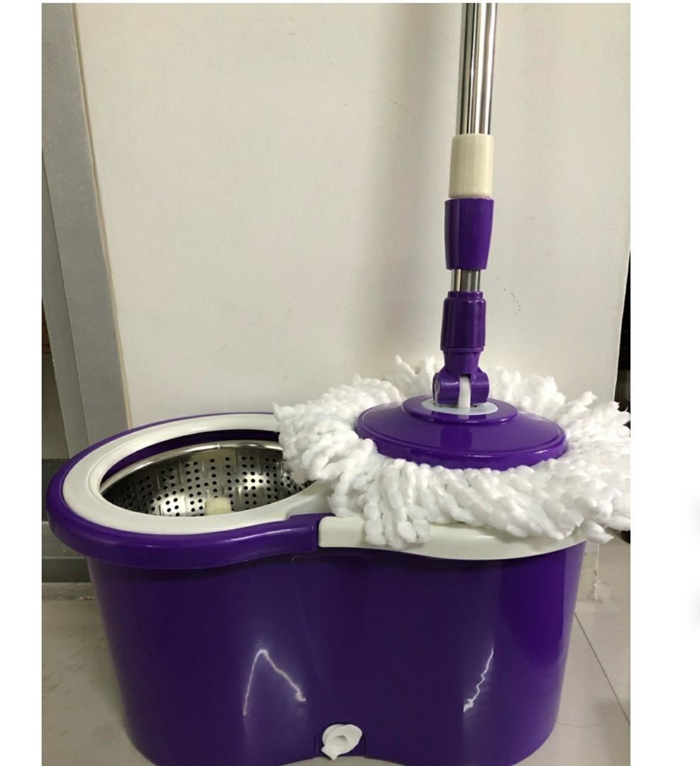 FREE 5 MOP clothes! Mop Bucket Cleaning Set, Furniture & Home Living ...