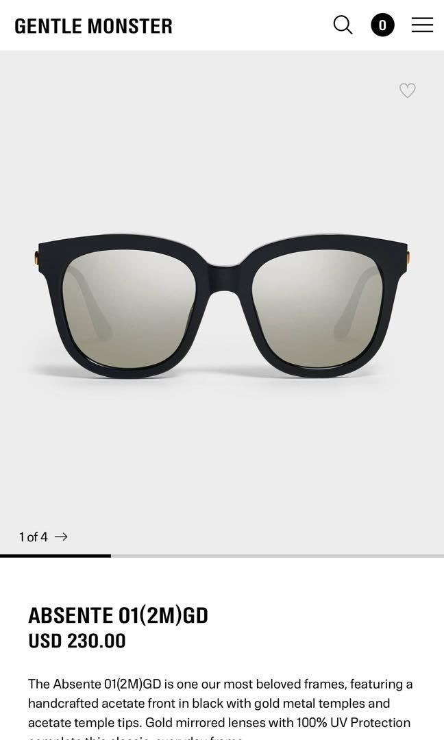 Gentle Monster Absente 01 Gold (2M), Women's Fashion, Watches ...