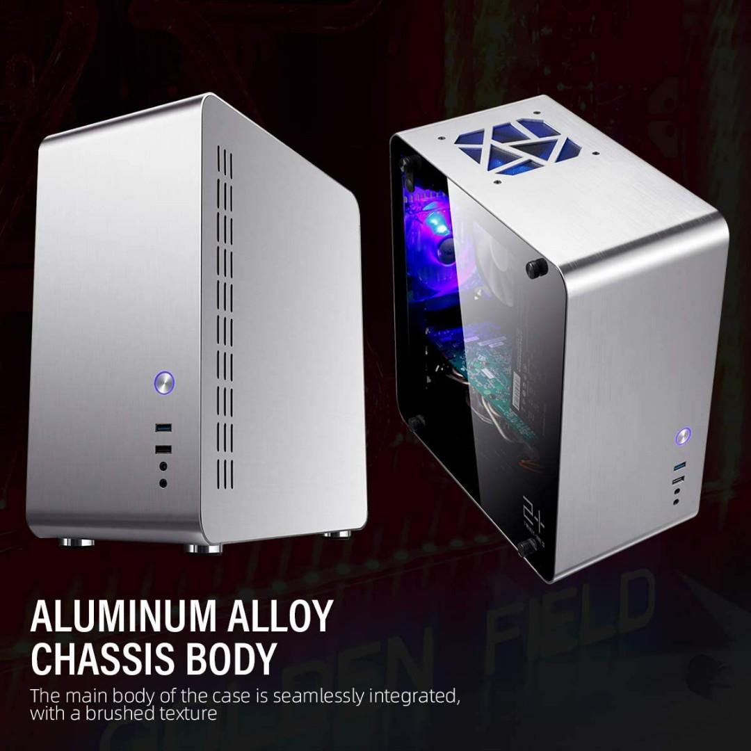 GOLDEN FIELD M3S MATX/ITX Mini Computer PC Case with Tempered Glass ...