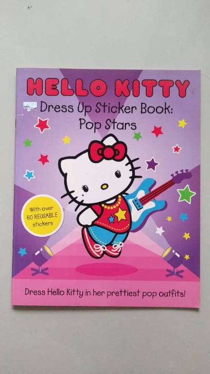 Hello Kitty dress-up sticker book, Hobbies & Toys, Books & Magazines ...