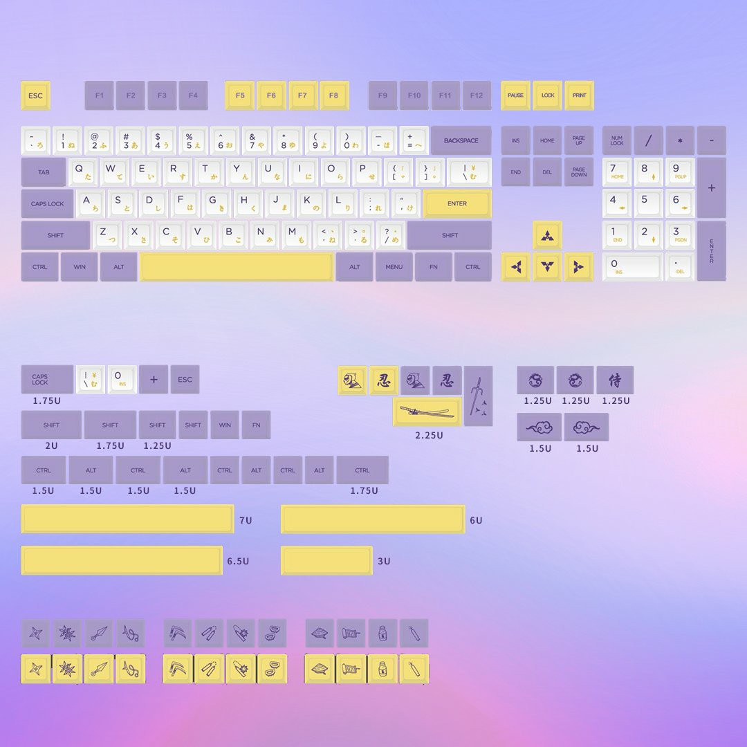 KBDFans NP Profile Ninja Keycaps Set, Computers & Tech, Parts ...