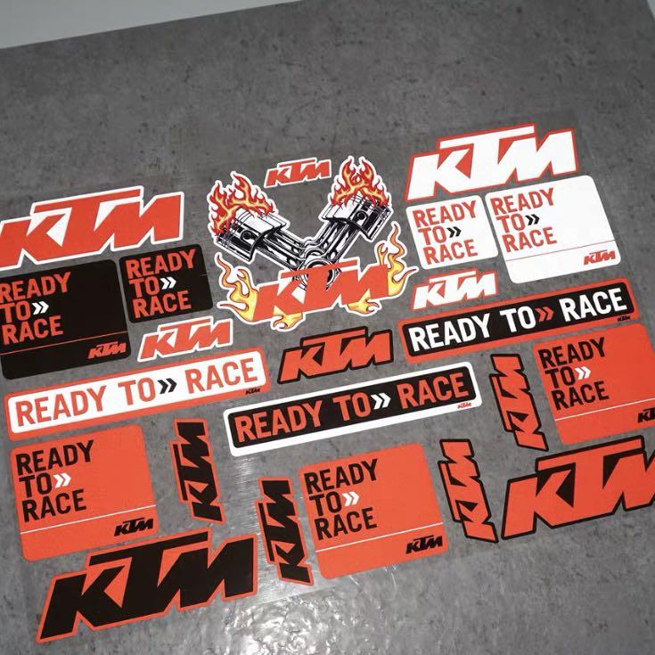 KTM Sticker Set Reflective, Motorcycles, Motorcycle Accessories on ...