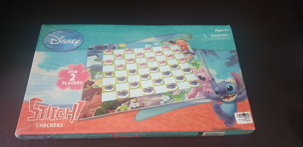Lilo & Stitch Checkers, Hobbies & Toys, Toys & Games on Carousell