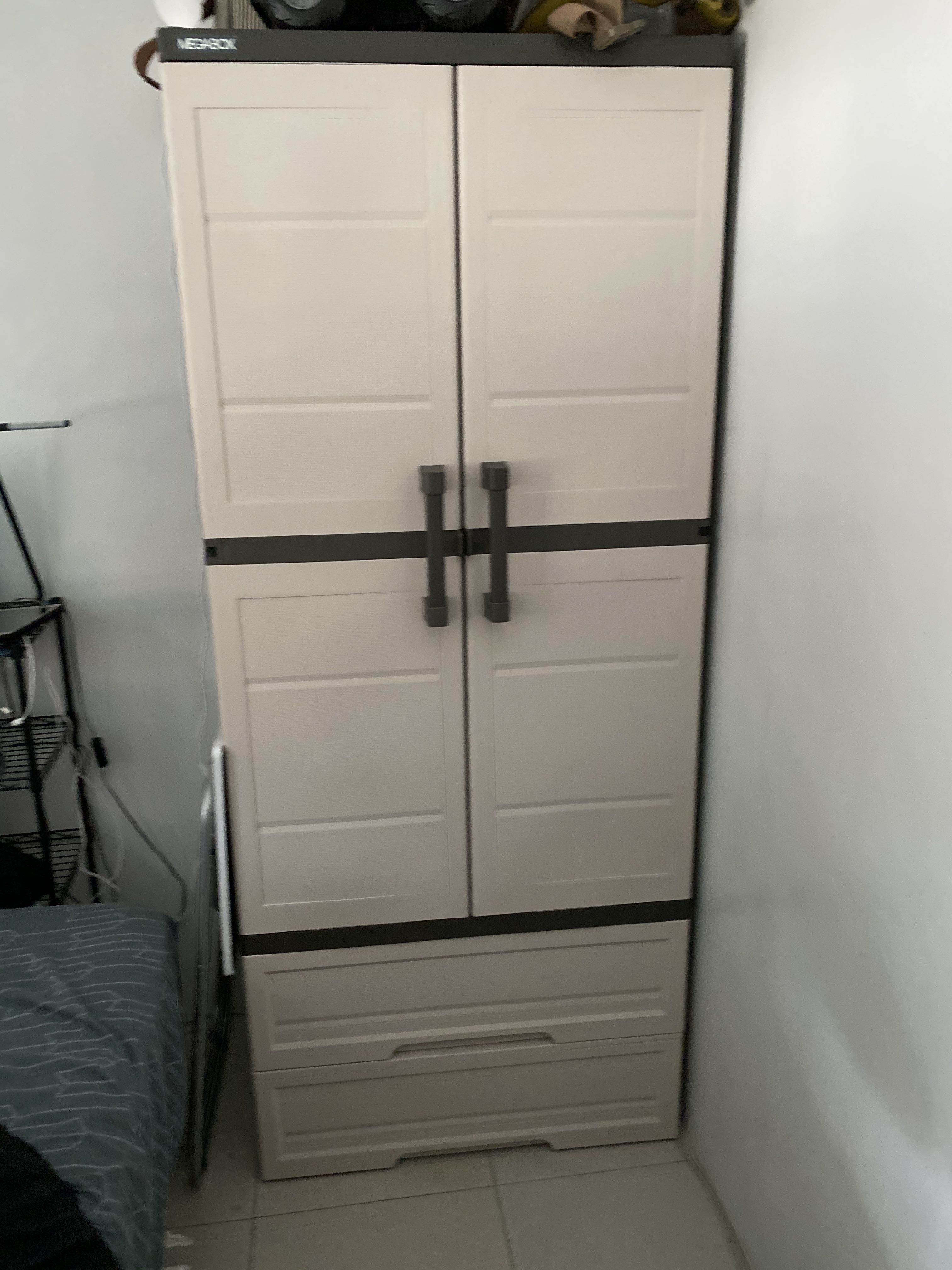 Megabox Cabinet wardrobe with 2 drawers, Furniture & Home Living ...
